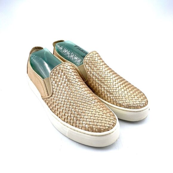 THE FLEXX | Shoes | The Flexx Woven Slipon Gold Sneaker Us 75 | Poshmark